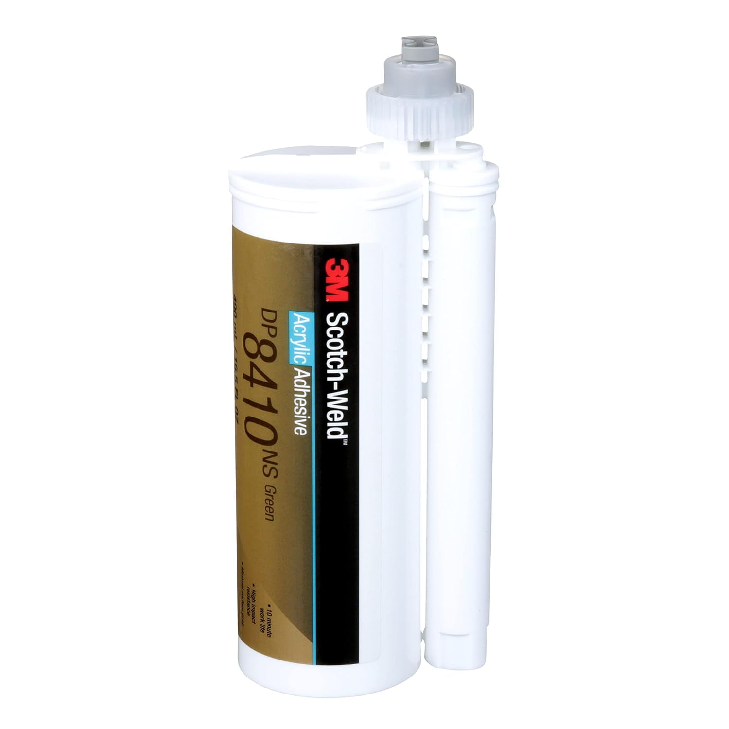 3M TALC Scotch-Weld Acrylic Adhesive DP8410NS, Green, 490 mL Duo-Pak ...