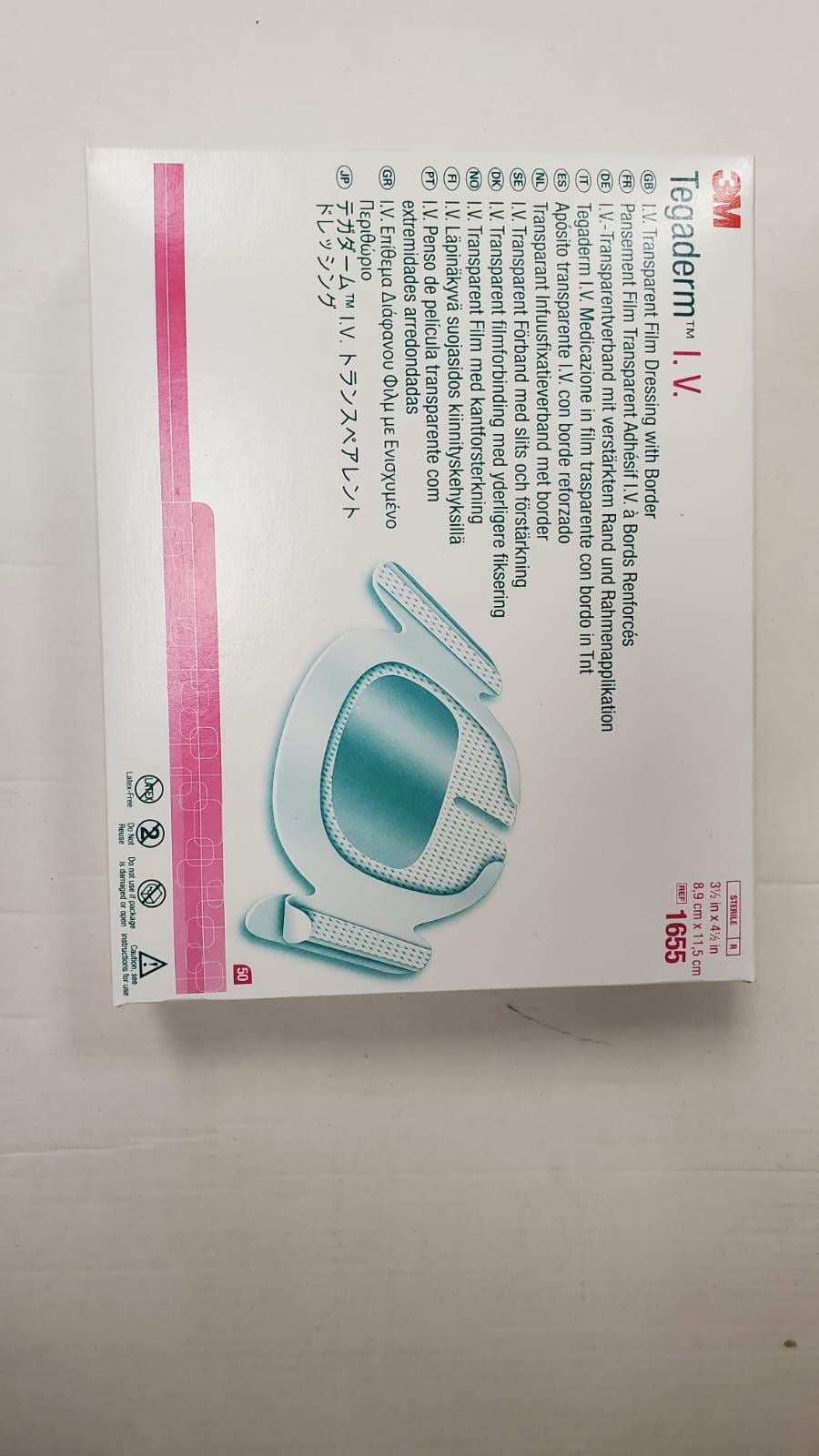 3M(TM) Tegaderm(TM) IV Transparent Film Dressing with Border 1655 ...