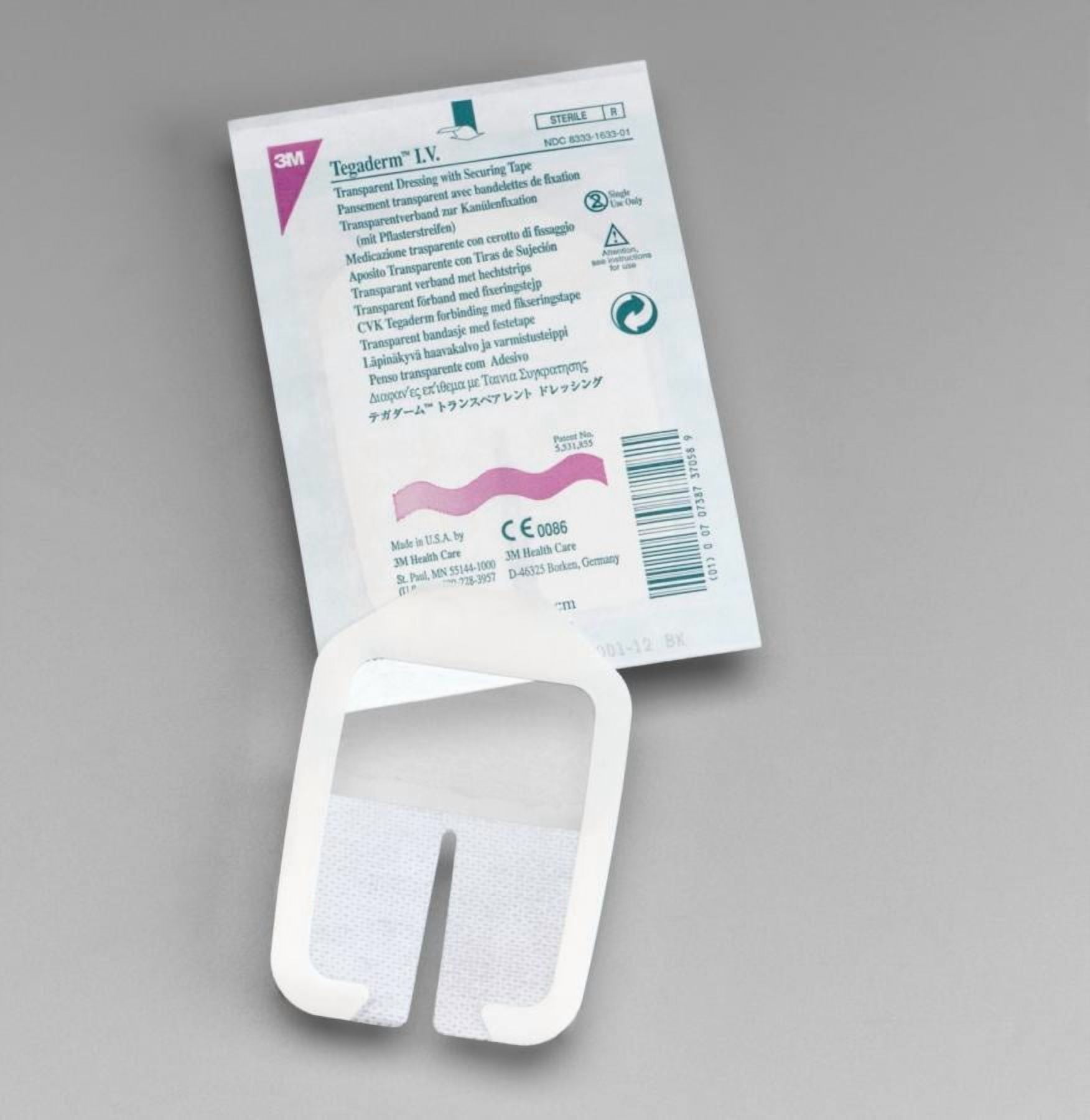 3M Tegaderm I.V. Transparent Film Dressing, 2.75 Inches x 3.25 Inches ...