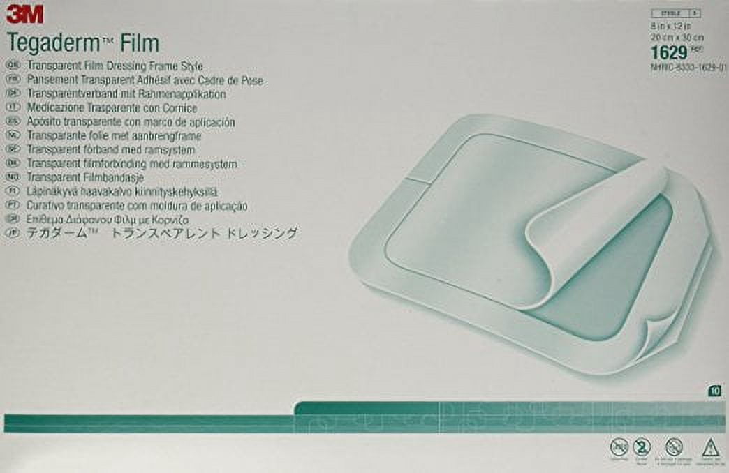 3M Tegaderm Transparent Film Dressing - 8" x 12" - - Box of 10 ...