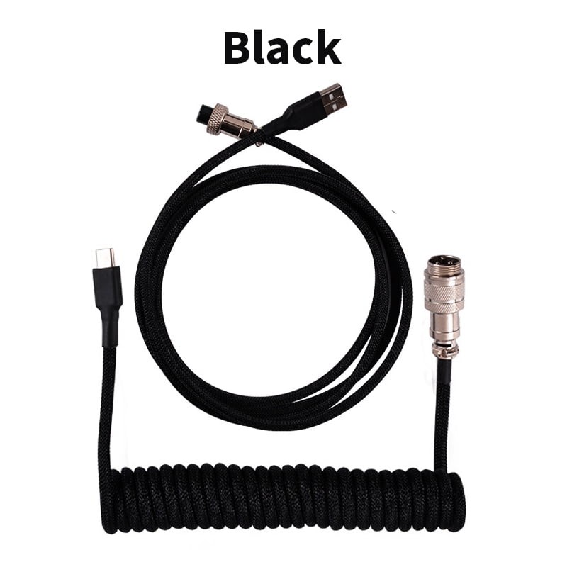 3M Type C Mechanical Keyboard Coiled Cable USB Keyboard Wire Mechanical ...