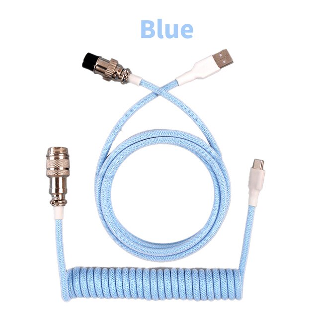 3M Type C Mechanical Keyboard Coiled Cable USB Keyboard Wire Mechanical ...