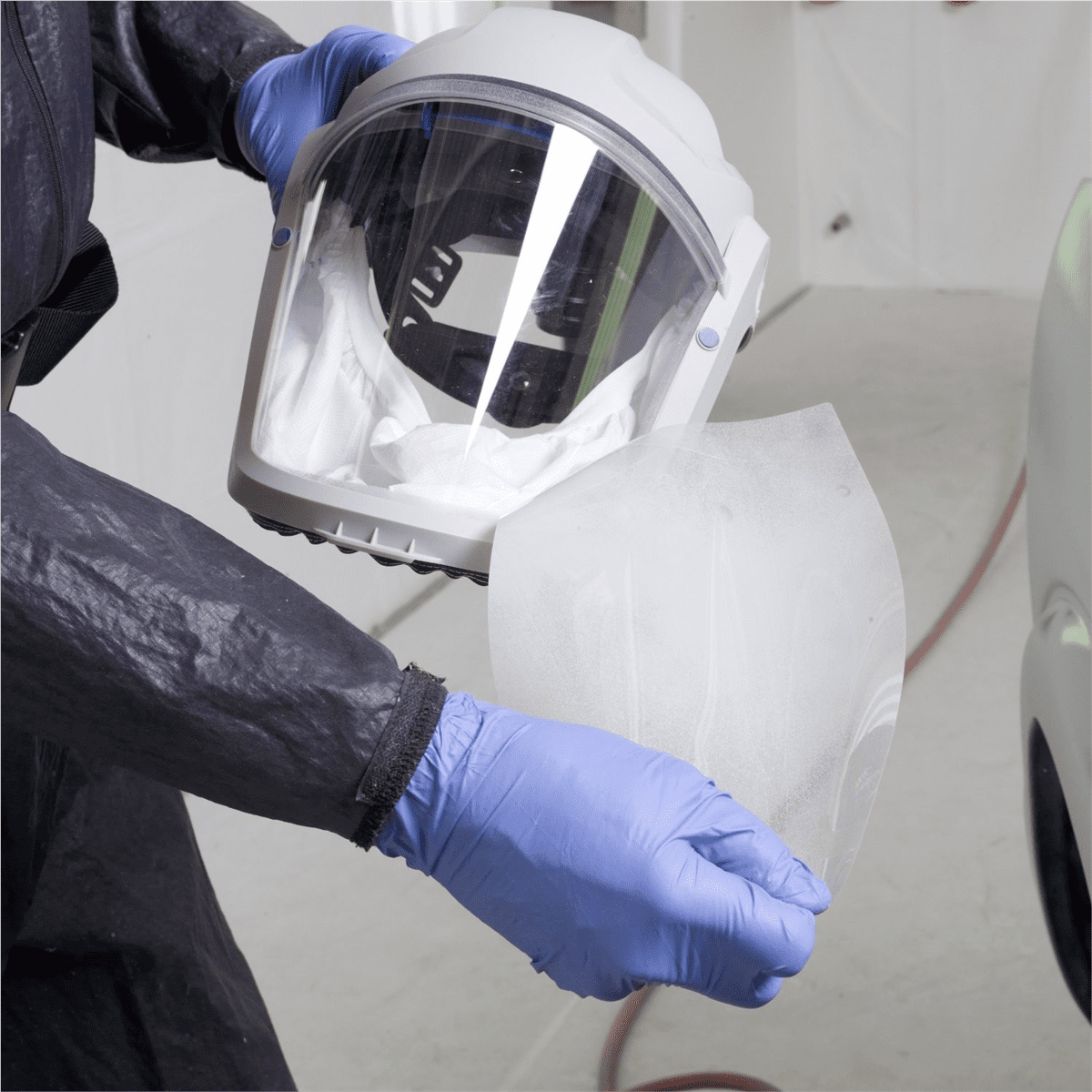 3M VERSAFLO PEEL-OFF VISOR COVERSSTAND VISOR 40/CS - Walmart.com