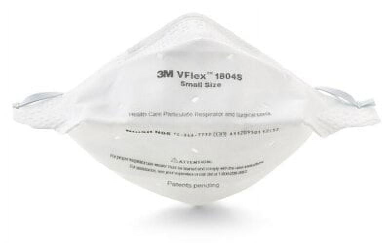3M VFlex N95 Healthcare Particulate Respiratory and Surgical Mask, Model 1804S Box of 50 ...