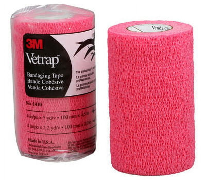 3M Vetrap Single Roll Bandaging Tape 4-Inches X 5-Yards Red - Walmart.com