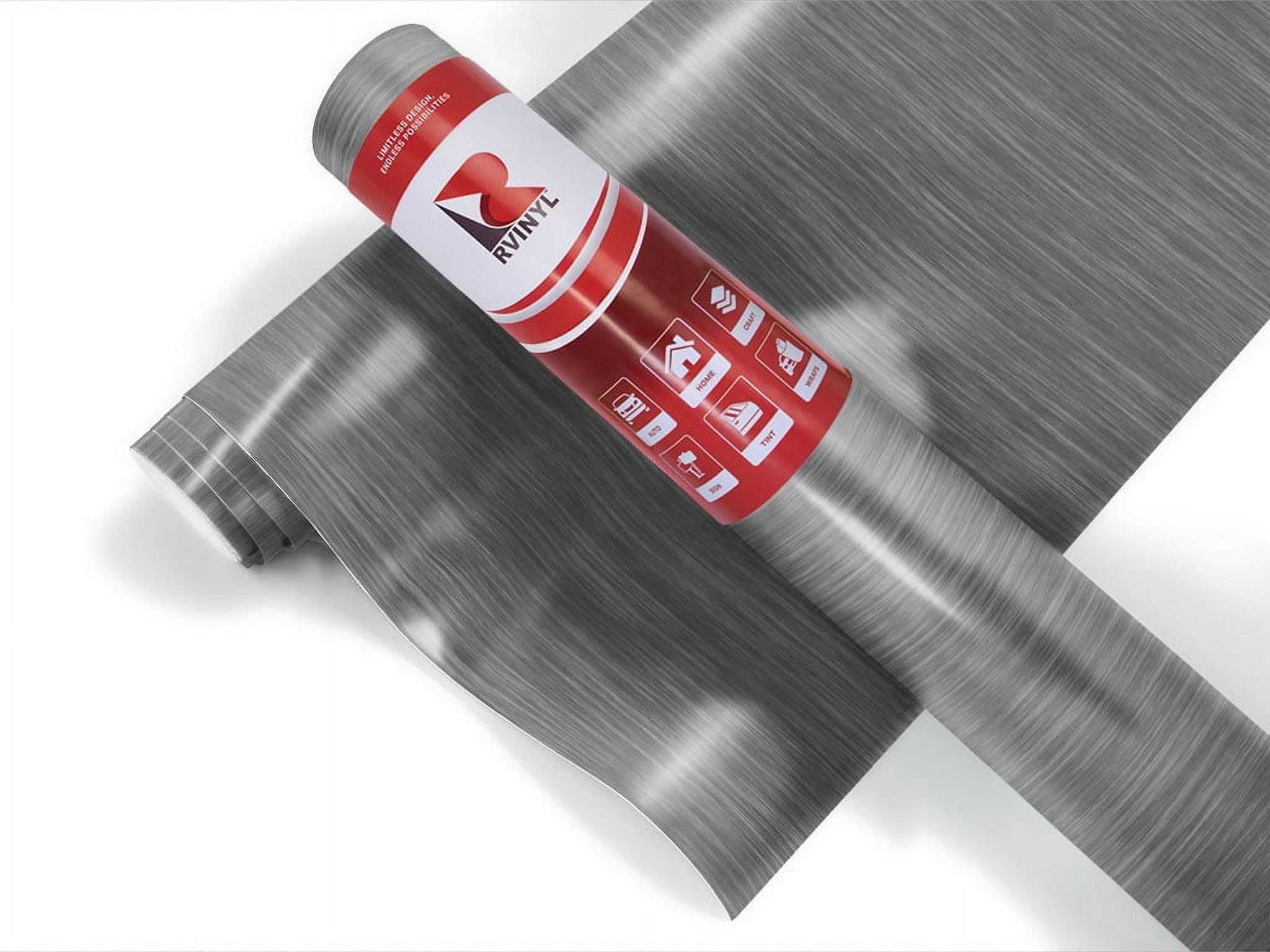 3M Vinyl Car Wrapping Film 2080 Brushed Titanium BR230 Dual Cast Bubble ...