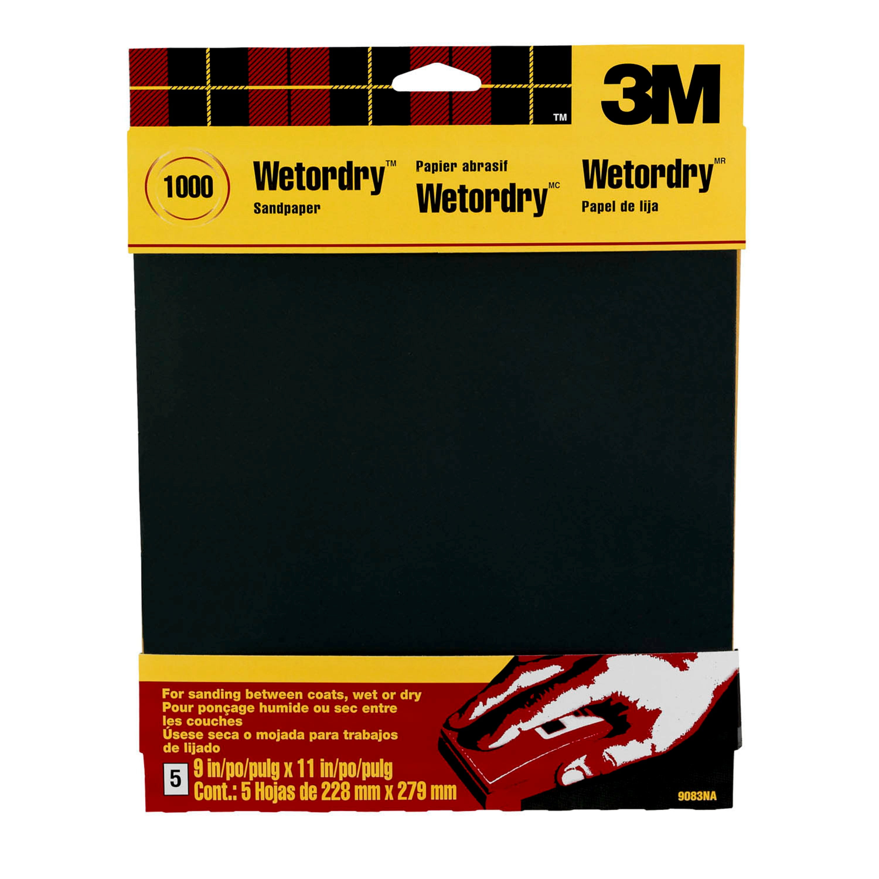 3M Wetordry Sandpaper, 9 in. x 11 in., 1000 Grit - Walmart.com