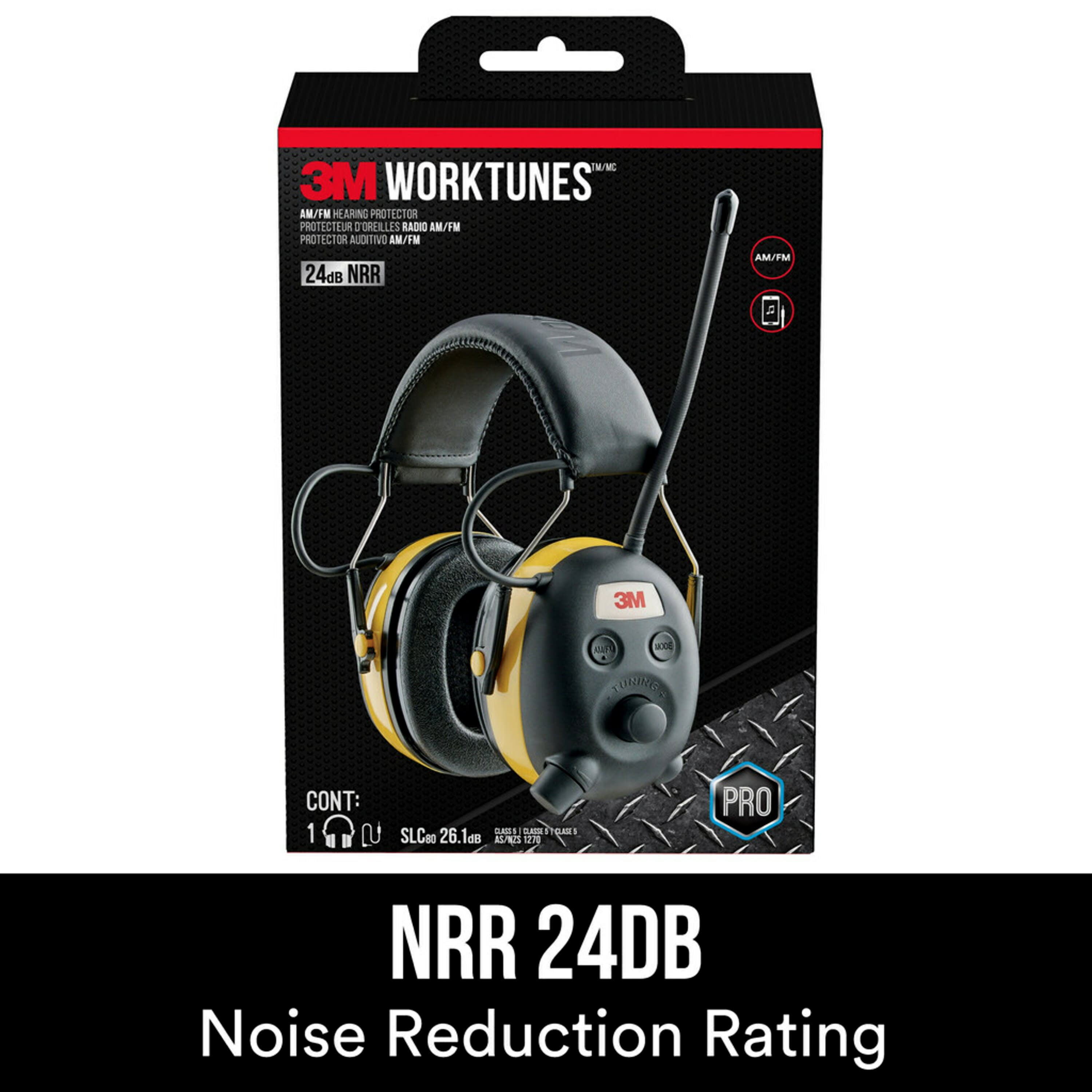 3M WorkTunes Hearing Protector with AM/FM Digital Radio - Walmart.com