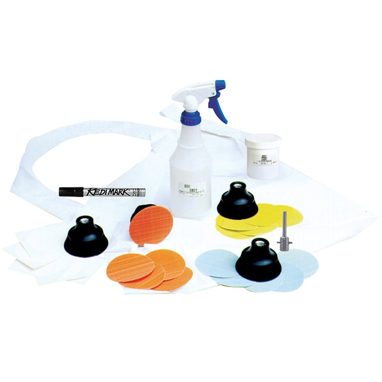 3M ZSRPSSKM Trizact Scratch Removal Starter Kit for Flat Glass Uses 3 ...