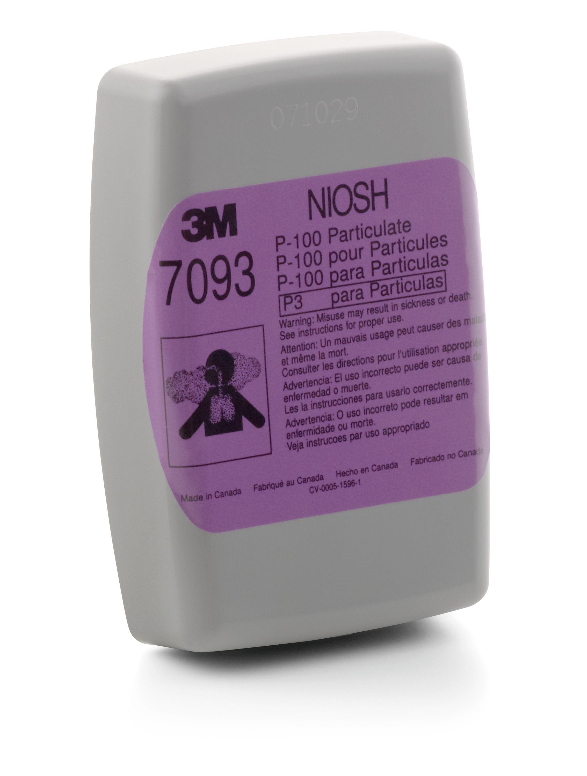 3M p100 Respirator Filter 7093b 2 Pieces - Walmart.com