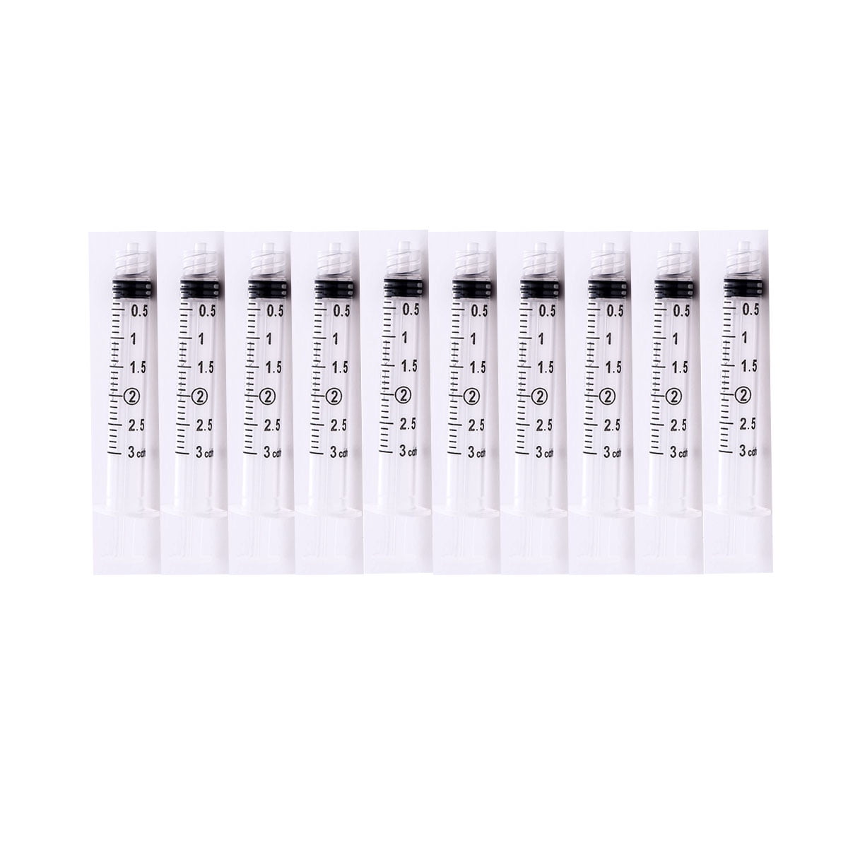 Easy Glide 10-Pack 3ML Sterile Luer Lock Syringes - Medical Grade ...