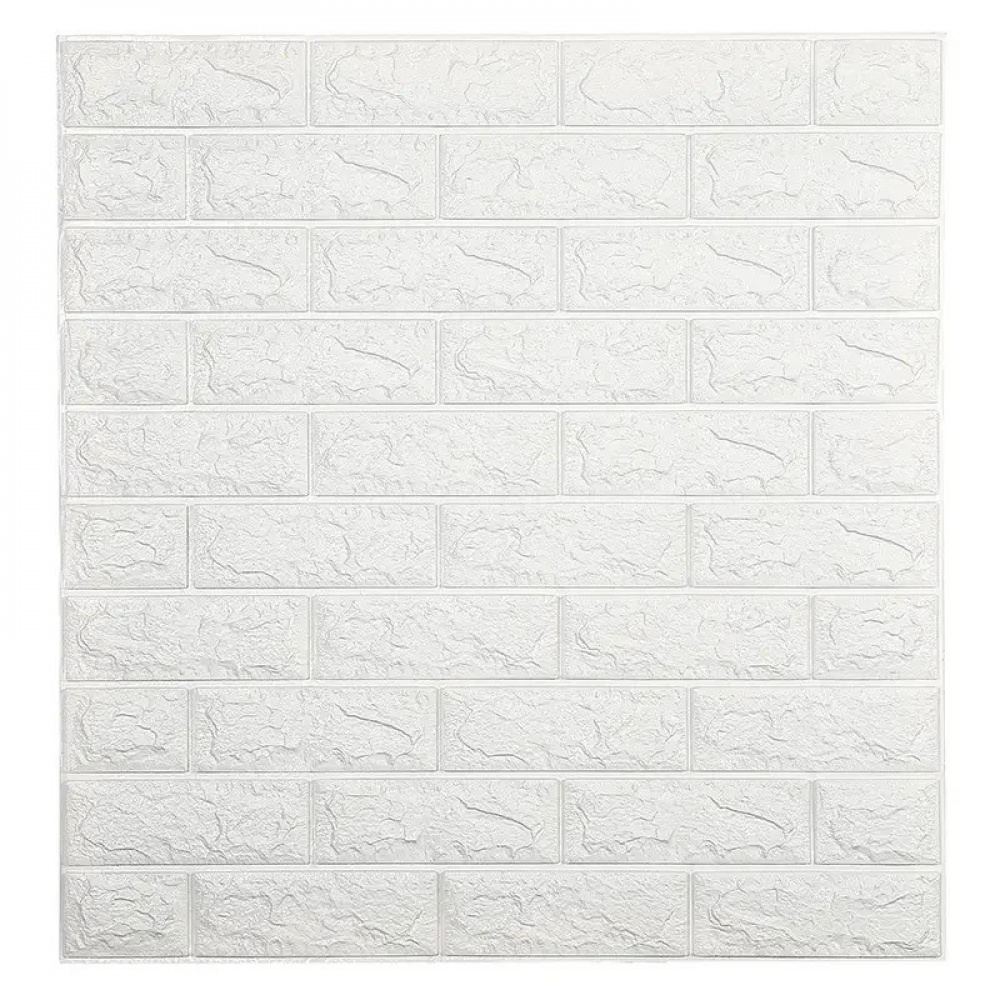 3MM 10PCS Self-adhesive 3D Brick Wallpaper PE Foam Wall Panels Stickers ...