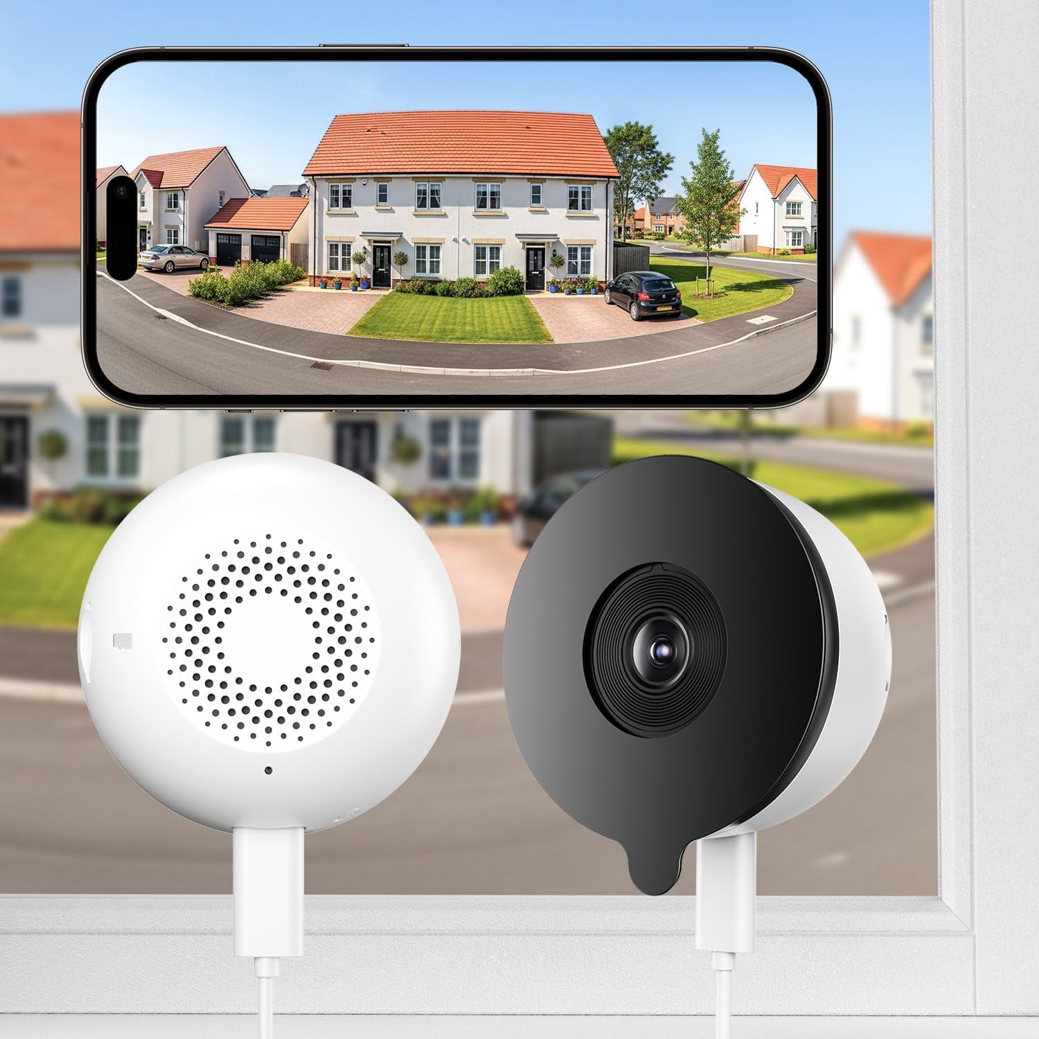 3MP 2K Window Camera, 5G & 2.4GHz WiFi Indoor Camera for Home Security ...