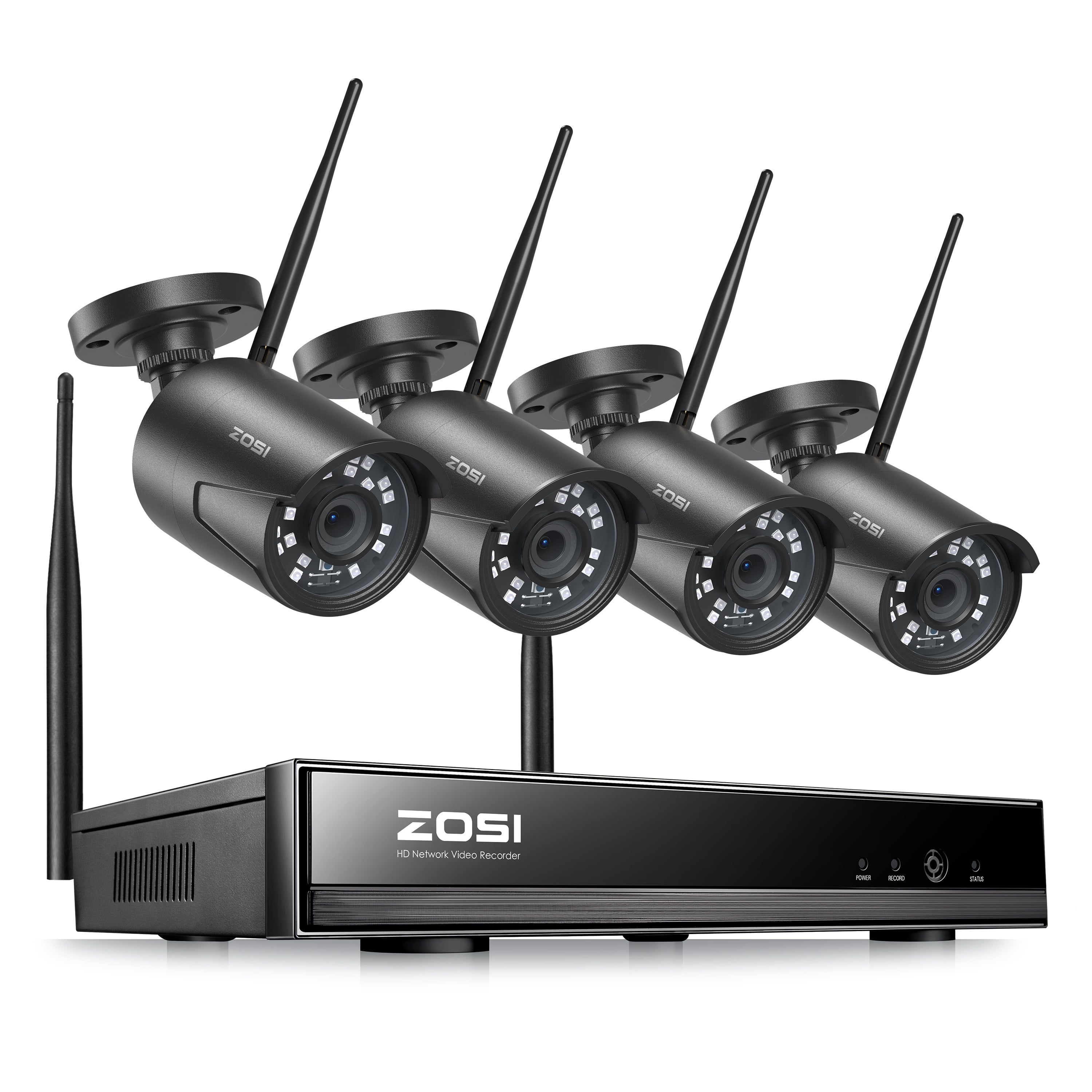 3MP WiFi Security Camera System with Motion Detection, ZOSI H.265+ 8CH ...
