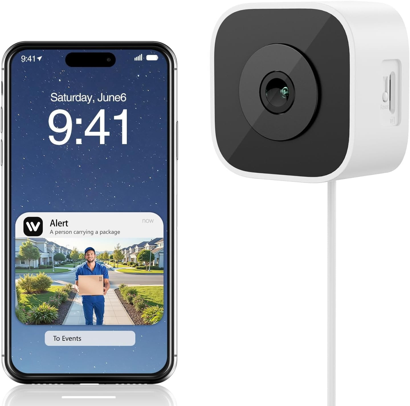 3MP Window Cameras for , Camera, Full Color Night Vision, AI Human ...