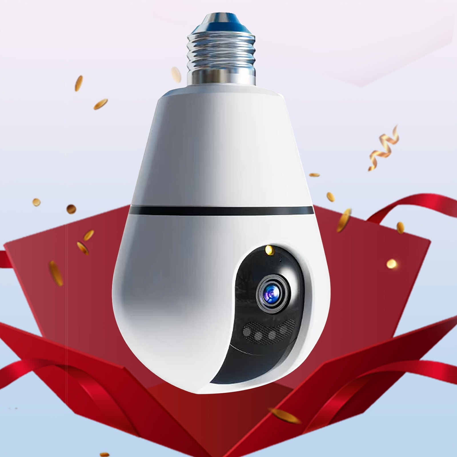3MP Wireless Smart Light Bulb Security Camera - 2.4GHz/5GHz Dual-Band ...