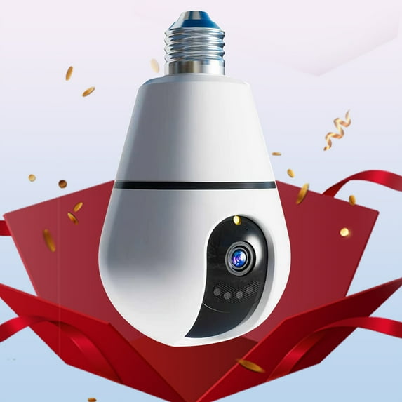 3MP Wireless Smart Light Bulb Security Camera - 2.4GHz/5GHz Dual-Band ...