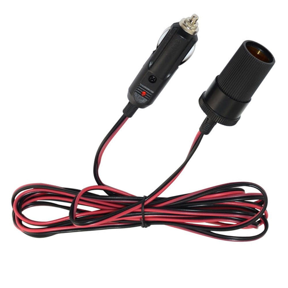 3Meter Car ette 12V Extension Cable Socket Charger - Walmart.com