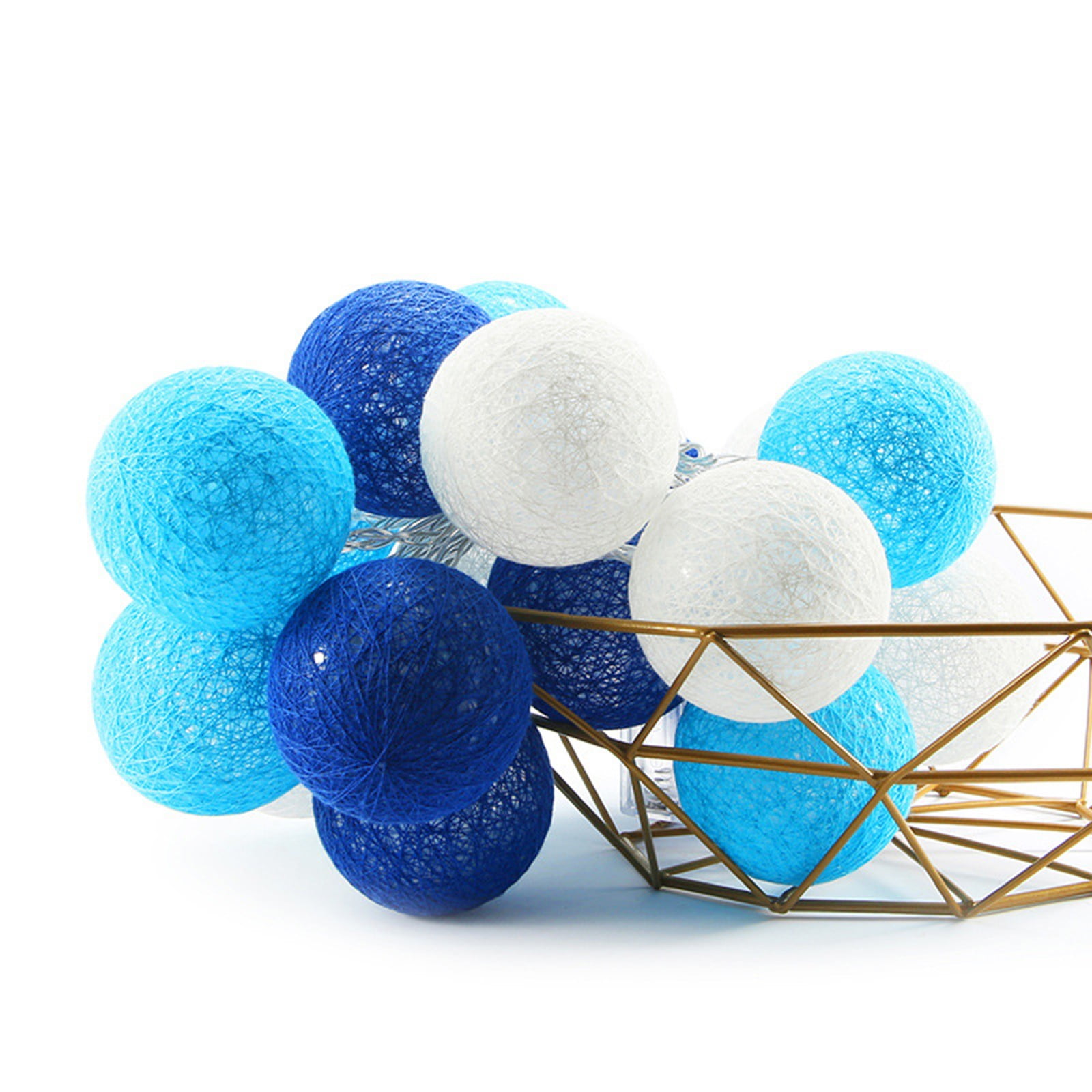 3Meters 20 Cotton Ball String Lights F Airy Hanging Wedding Bedroom ...