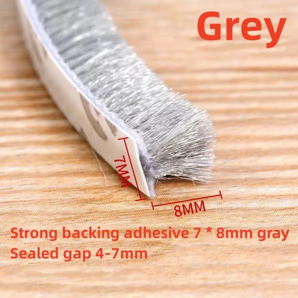 3Meters Brush Strip Self Adhesive Door Window Sealing Strip Home Door Window Sound Insulation ...
