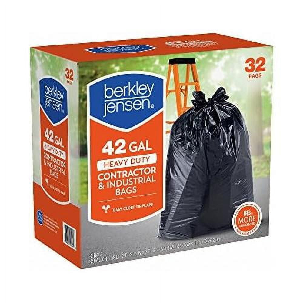 3Mil Heavy Duty Contractor Industrial Use Bags, 42-Gal. Capacity, 32 Ct ...