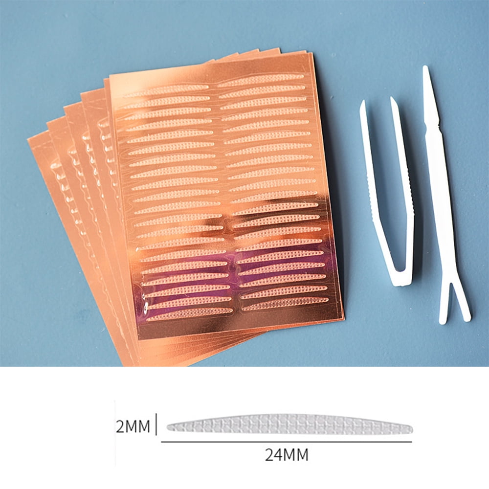 3Mm Double Eyelid Stickers Natural Fiber Eyelid Contour Stickers For Droopy Lids Hooded Eyes ...