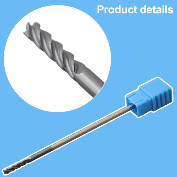 3Mm Extra Long Shank 100Mm Tungsten Carbide End Mill Cnc Milling Cutter ...