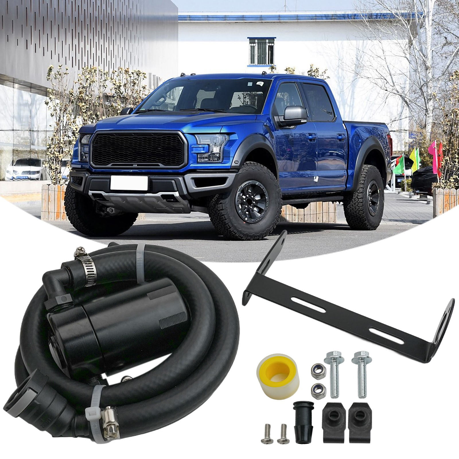 3OZ Oil Catch Can Air Oil Separator for Ford F150 EcoBoost 2011-2023 ...