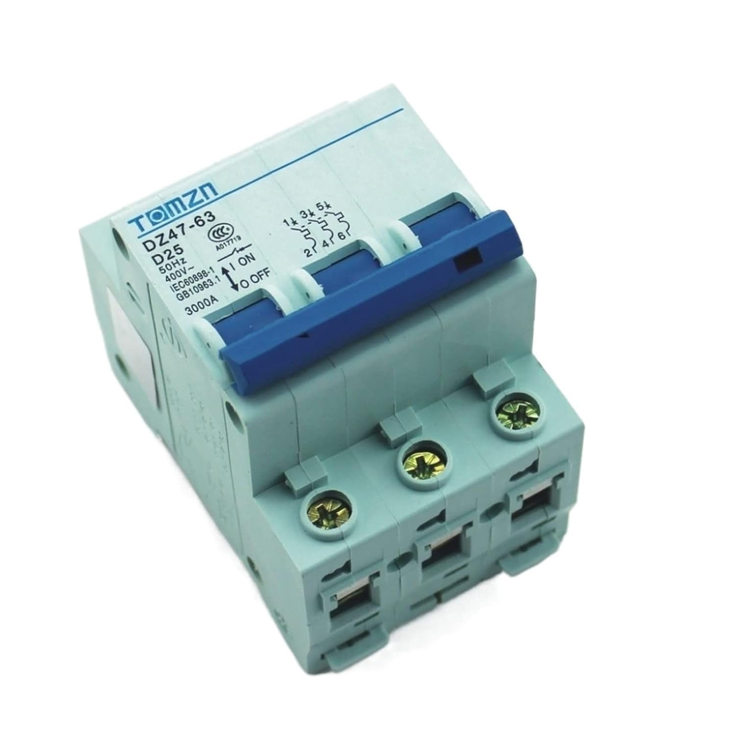 3P 25A D Type 240V/415V Circuit Breaker MCB 4 Poles - Walmart.com