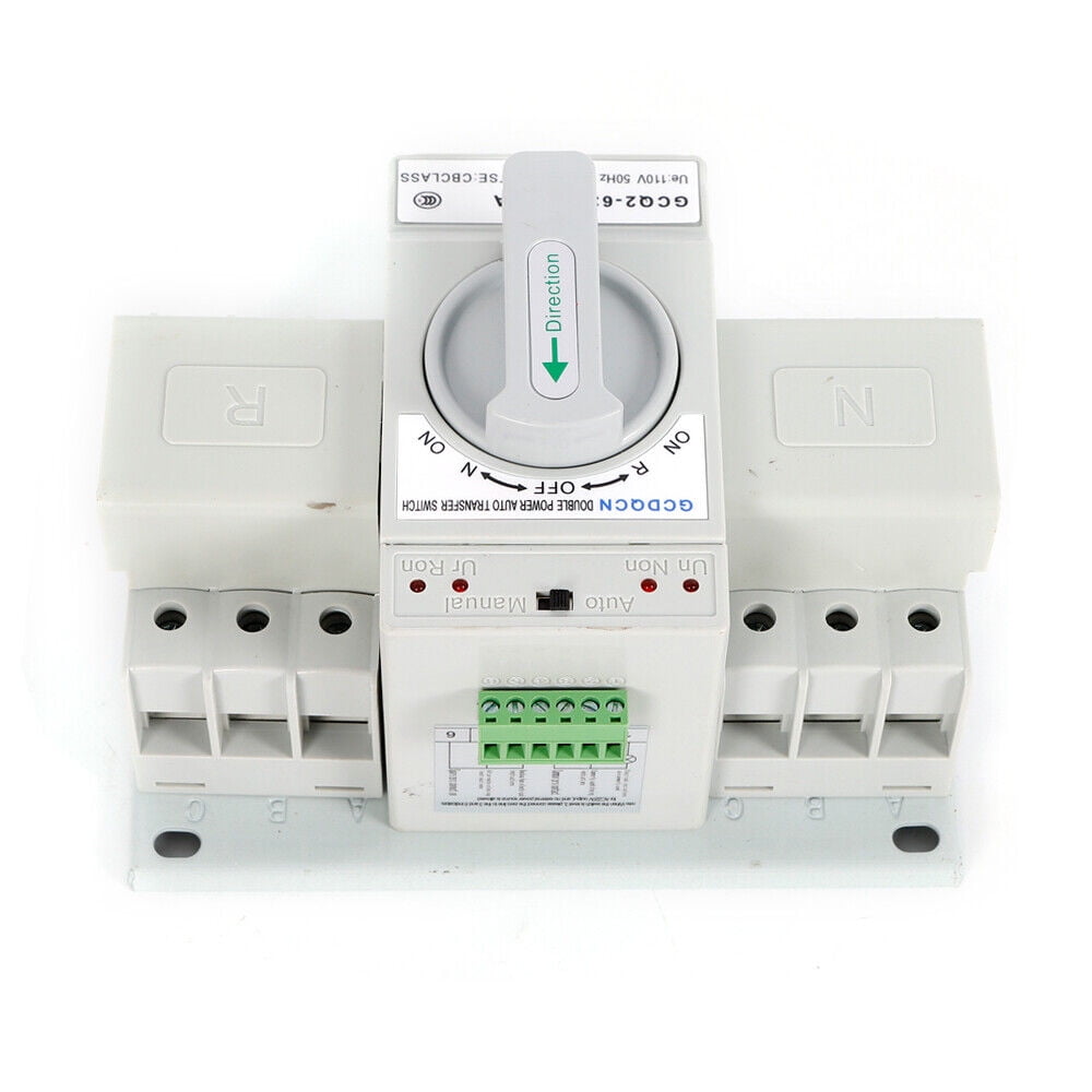 3P 63A Automatic Transfer Switch Dual Power Generator Changeover ...