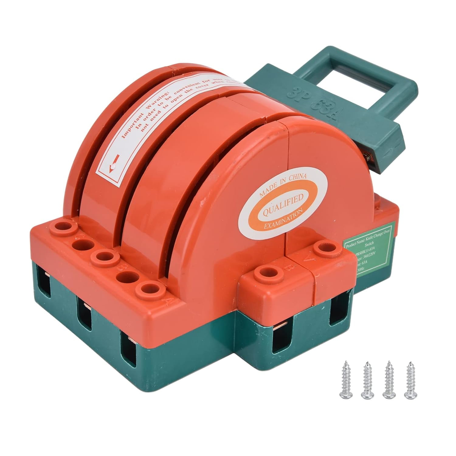 3P 63A Double Throw Electric Knife Switch, Bidirectiol Double Power ...