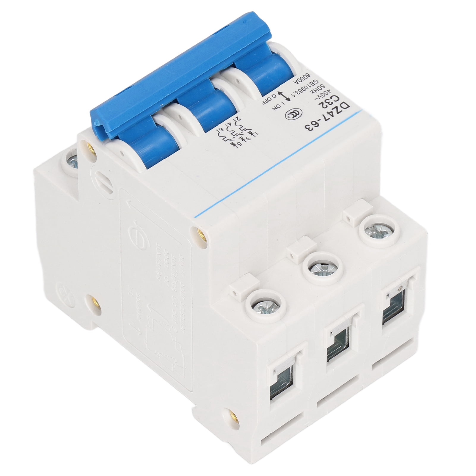 3P Circuit Breaker DIN Rail , Pa66 Circuit Breaker Miniature Circuit Breaker Mount Circuits ...