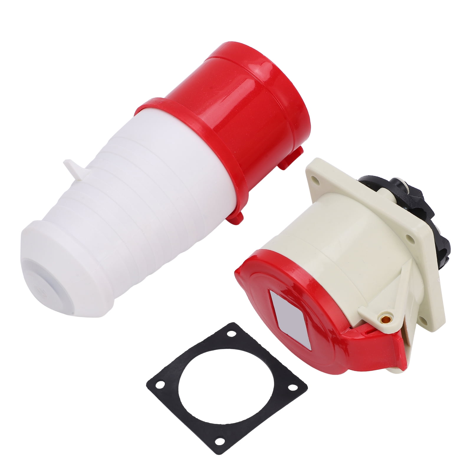 3P+E Industrial Plug Socket Set Concealed Installation 4Pin 3 Phase ...