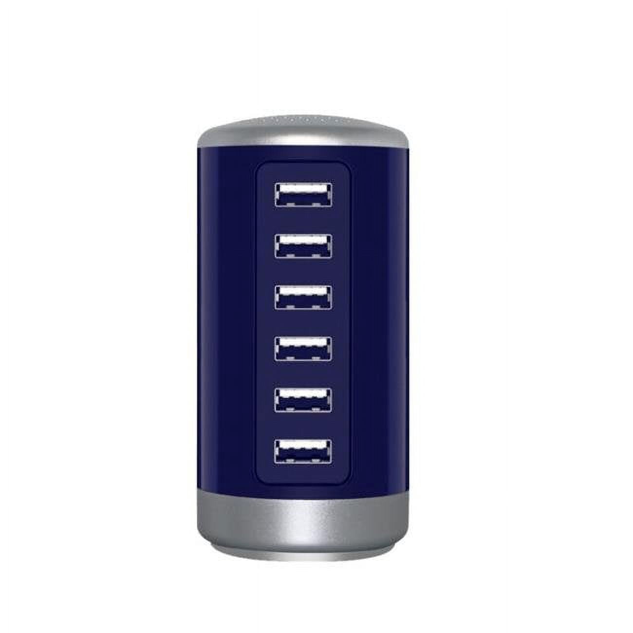 3P Experts 30 watt 6 Port USB Charging Station Blue - Walmart.com
