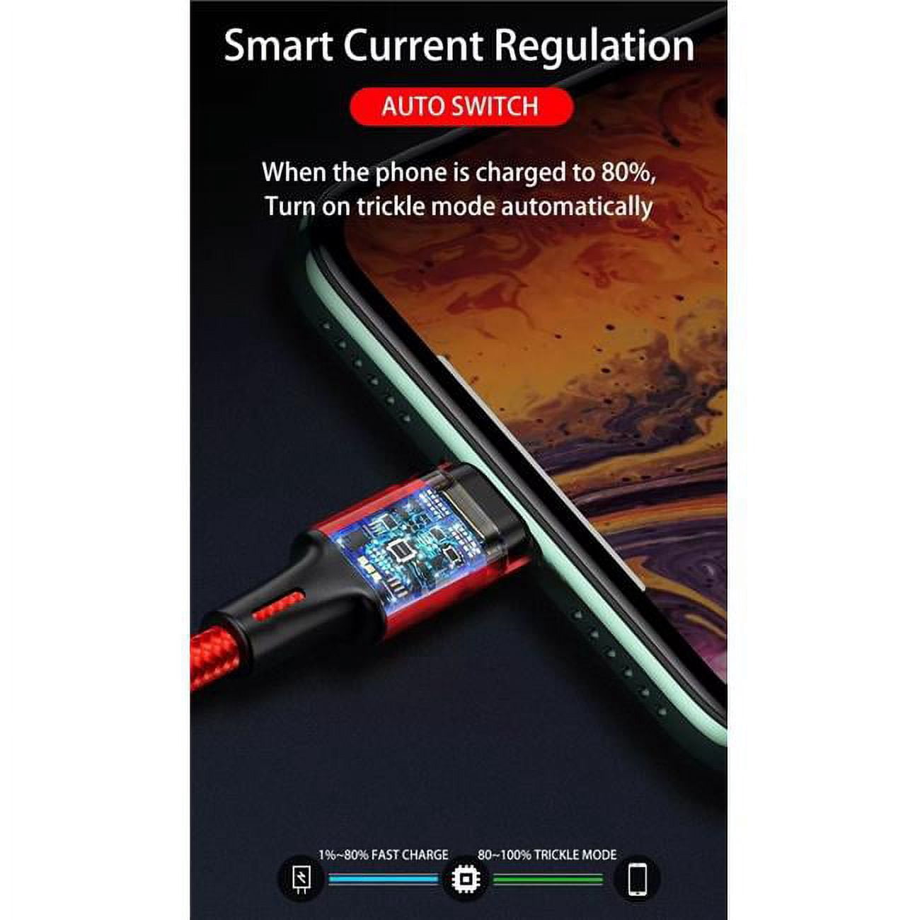 3P Experts 3PX-4N1BRAIDED 4-Port Braided Rapid Charger - Walmart.com