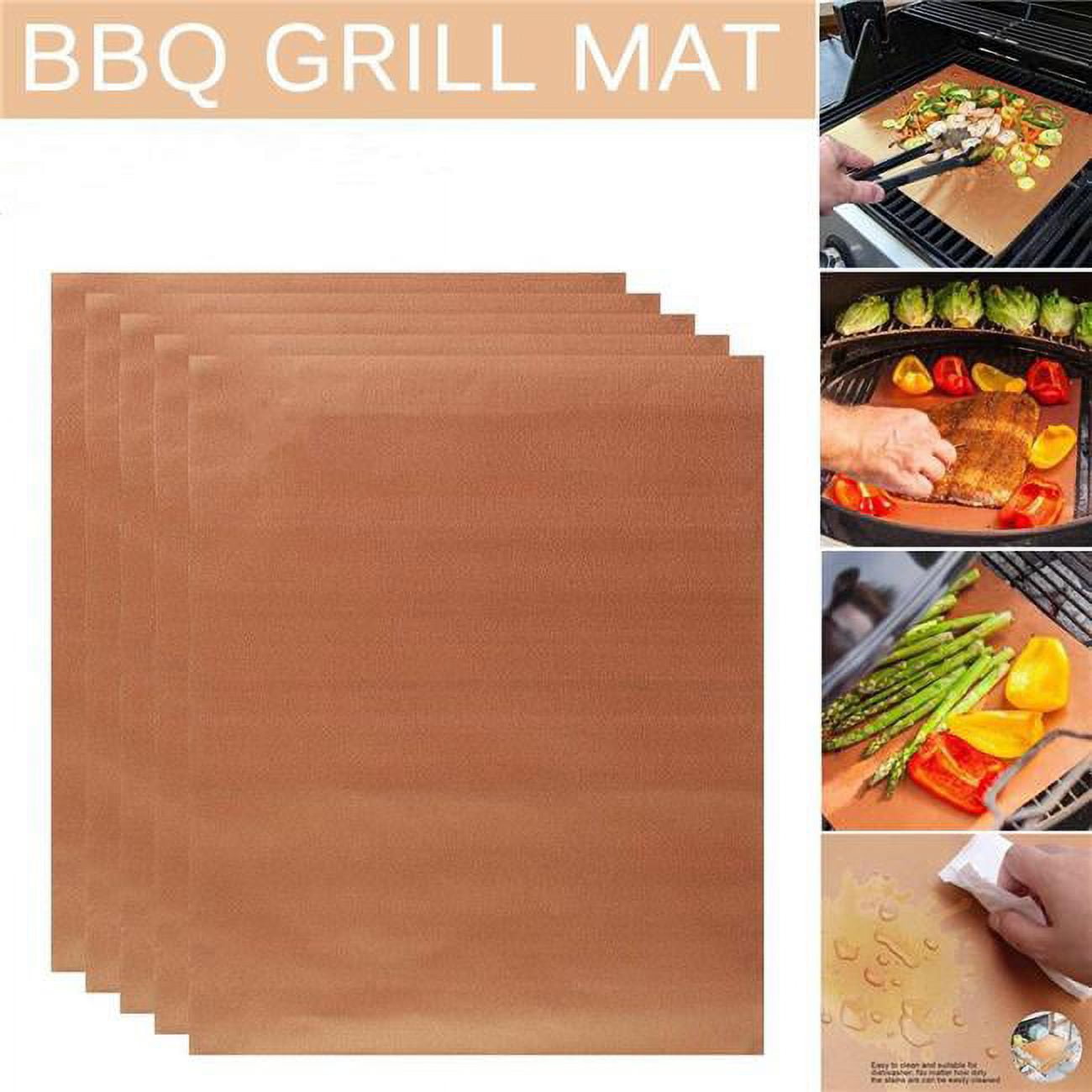 3P Experts Copper Grill & Baking Mats - Pack of 5 - Walmart.com
