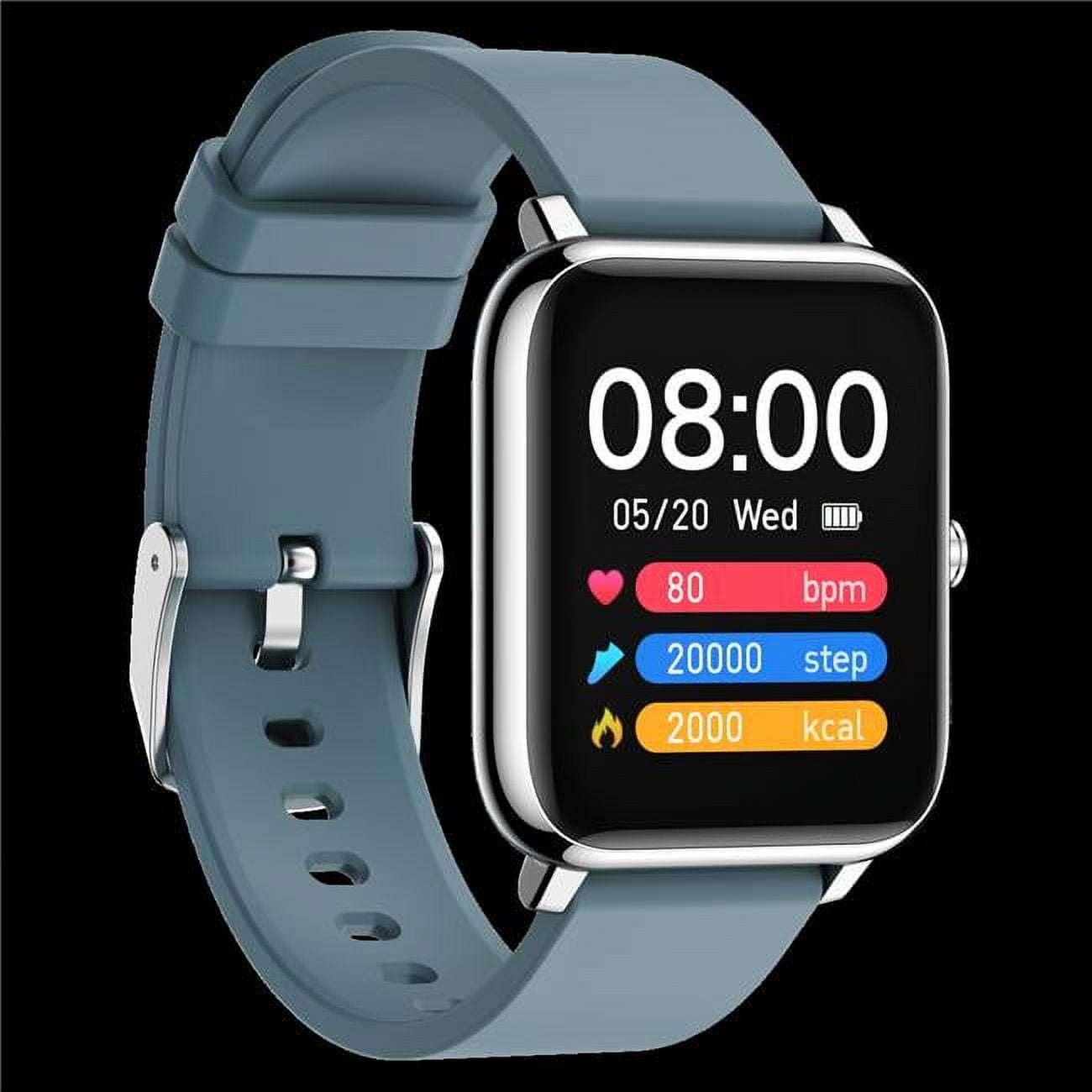 3P Experts TouchTime Square Smart Watch Teal - Walmart.com