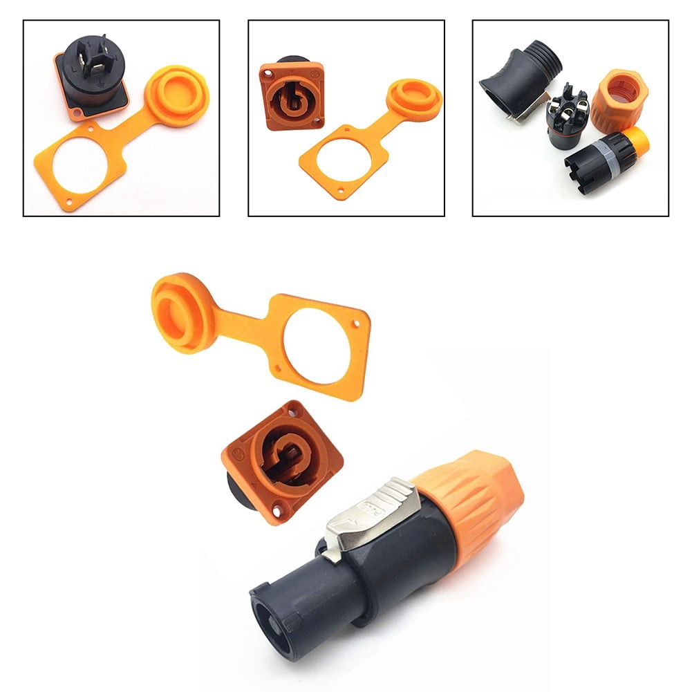 3P Ip65 Waterproof Power Connector Socket Stage Lighting Led Display ...