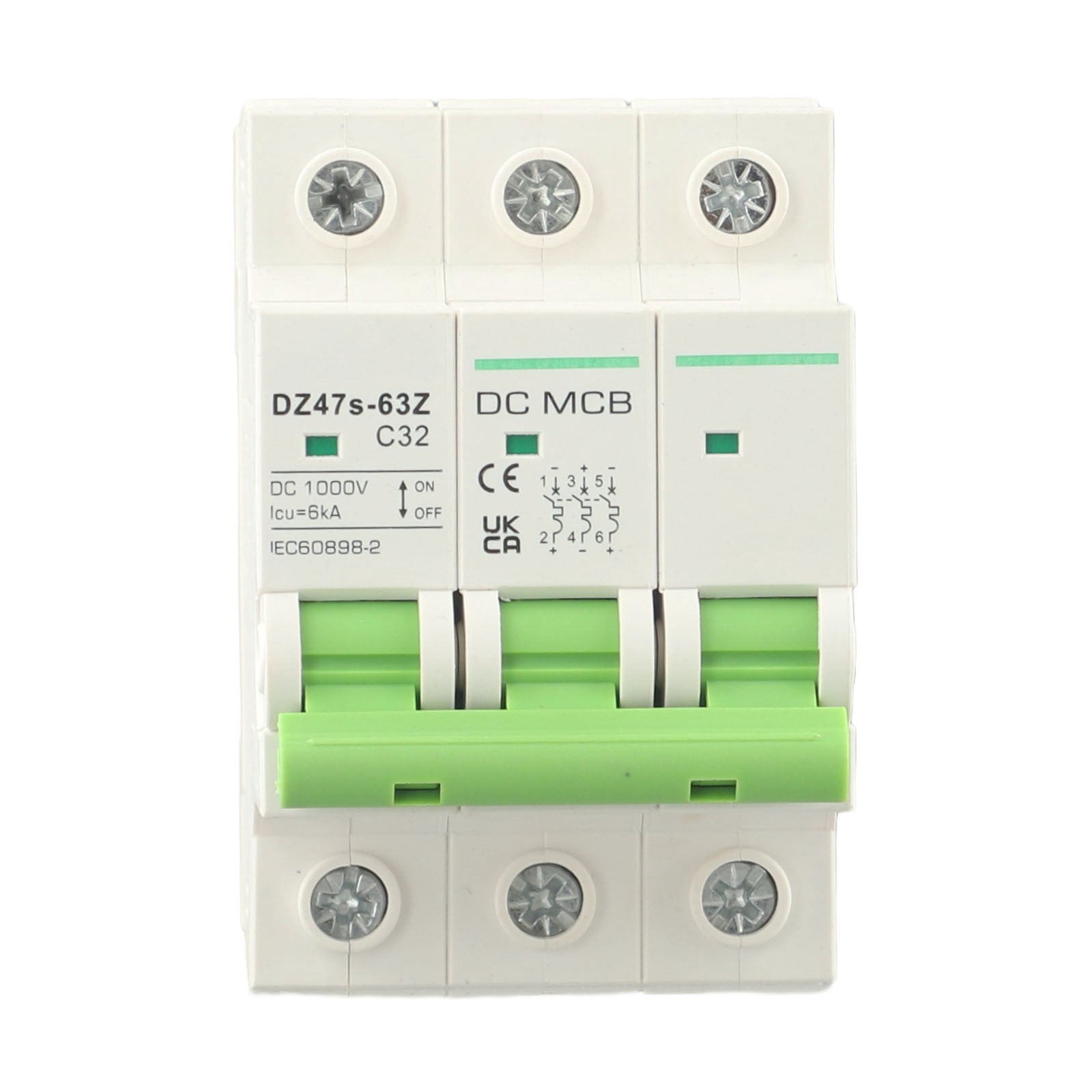 3P Miniature Circuit Breaker Dc Isolator Switch Dc1000V for ...