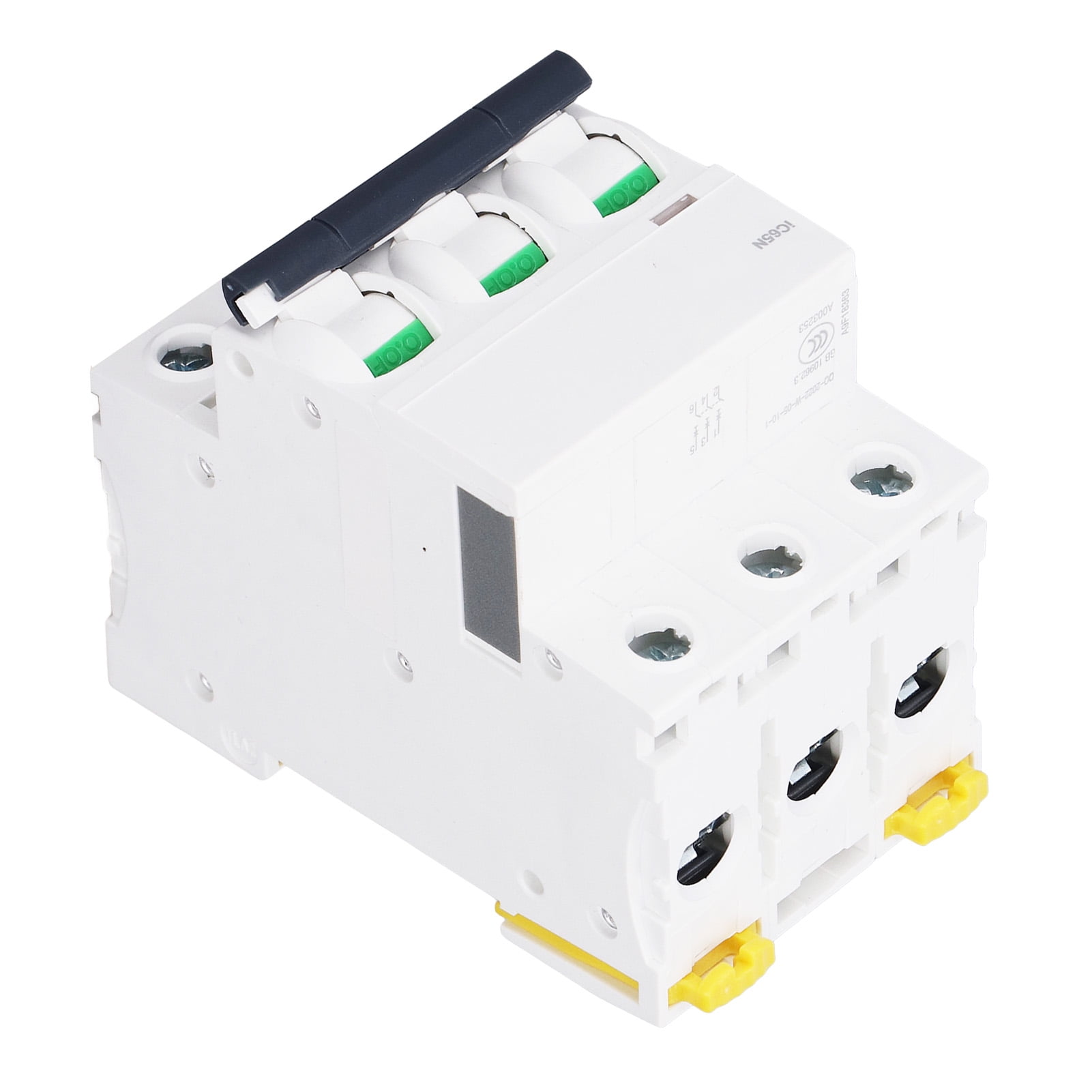 3P Miniature Circuit Breaker Easy Disassembly Assembly Din Rail Mount ...