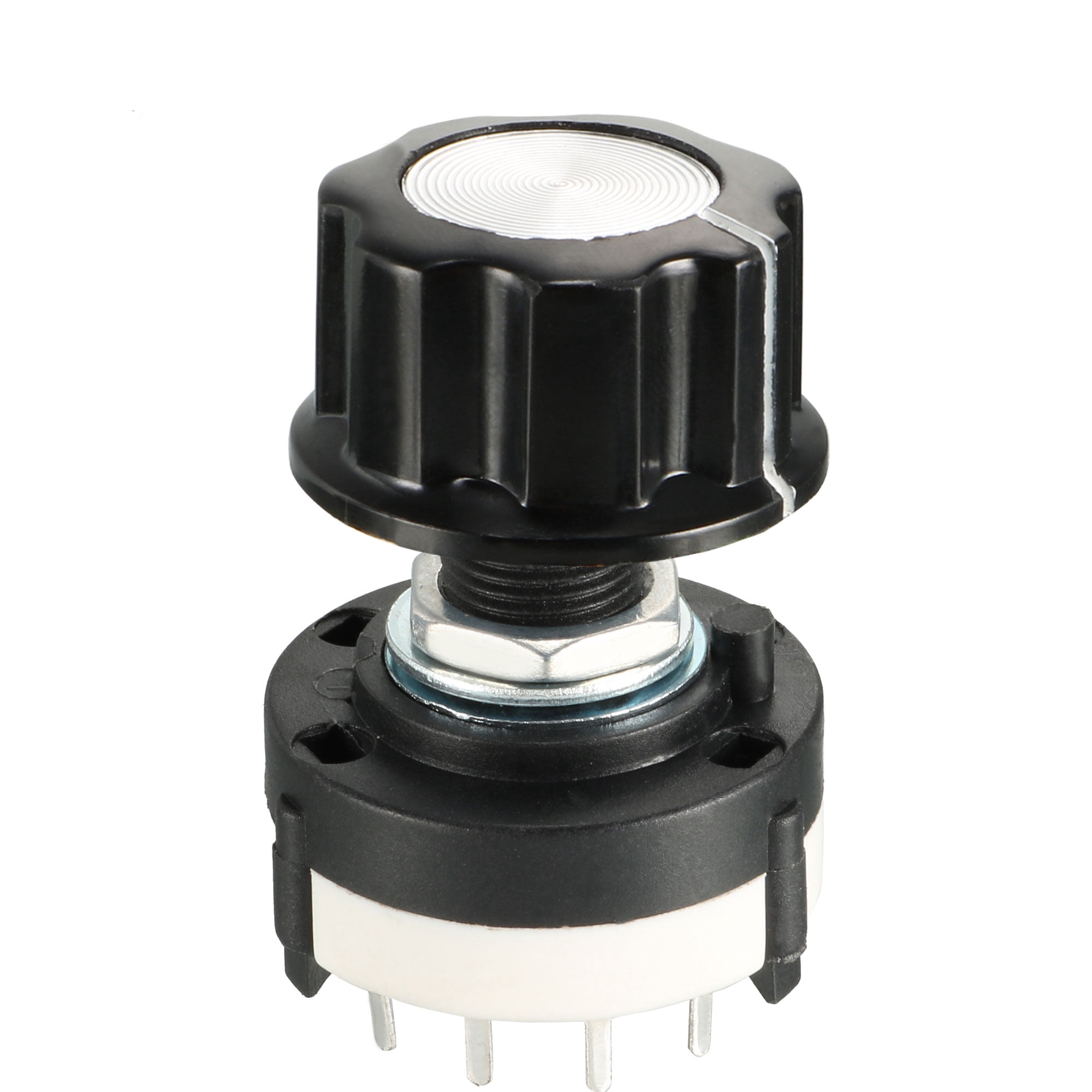 3P4T 3Pole 4Throw 1Deck Band Channel Rotary Switch Selector & Plastic ...