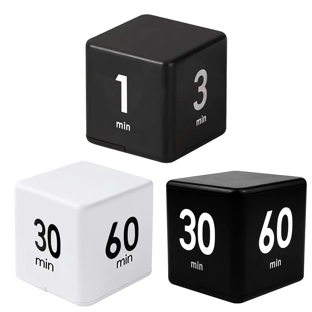 3PACK Cube Timers Gravity Sensor Flip Timer Kids Timer Workout Timer ...