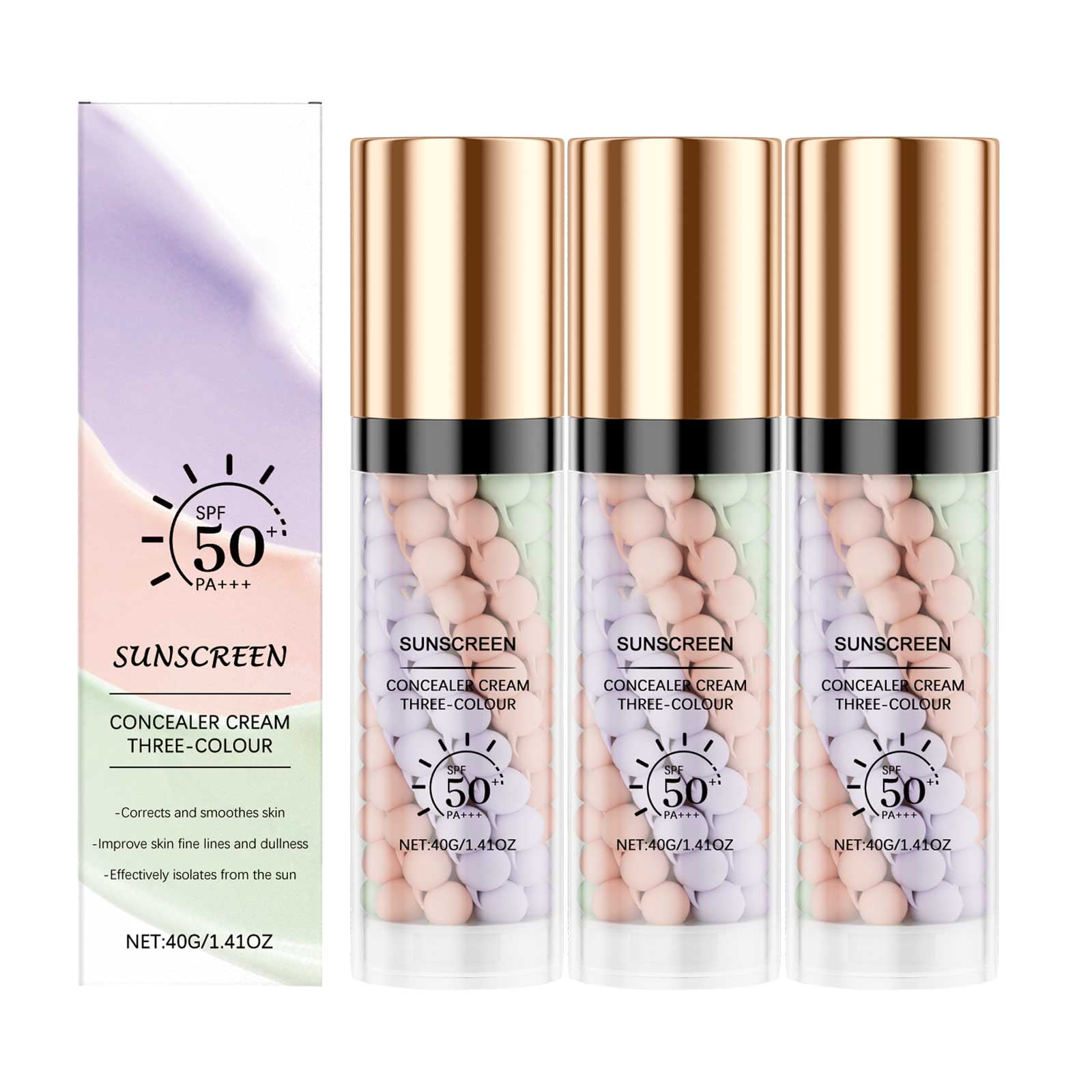 3PACK One Step Color Corrector Primer: Sunscreen, Oil Control & Skin ...