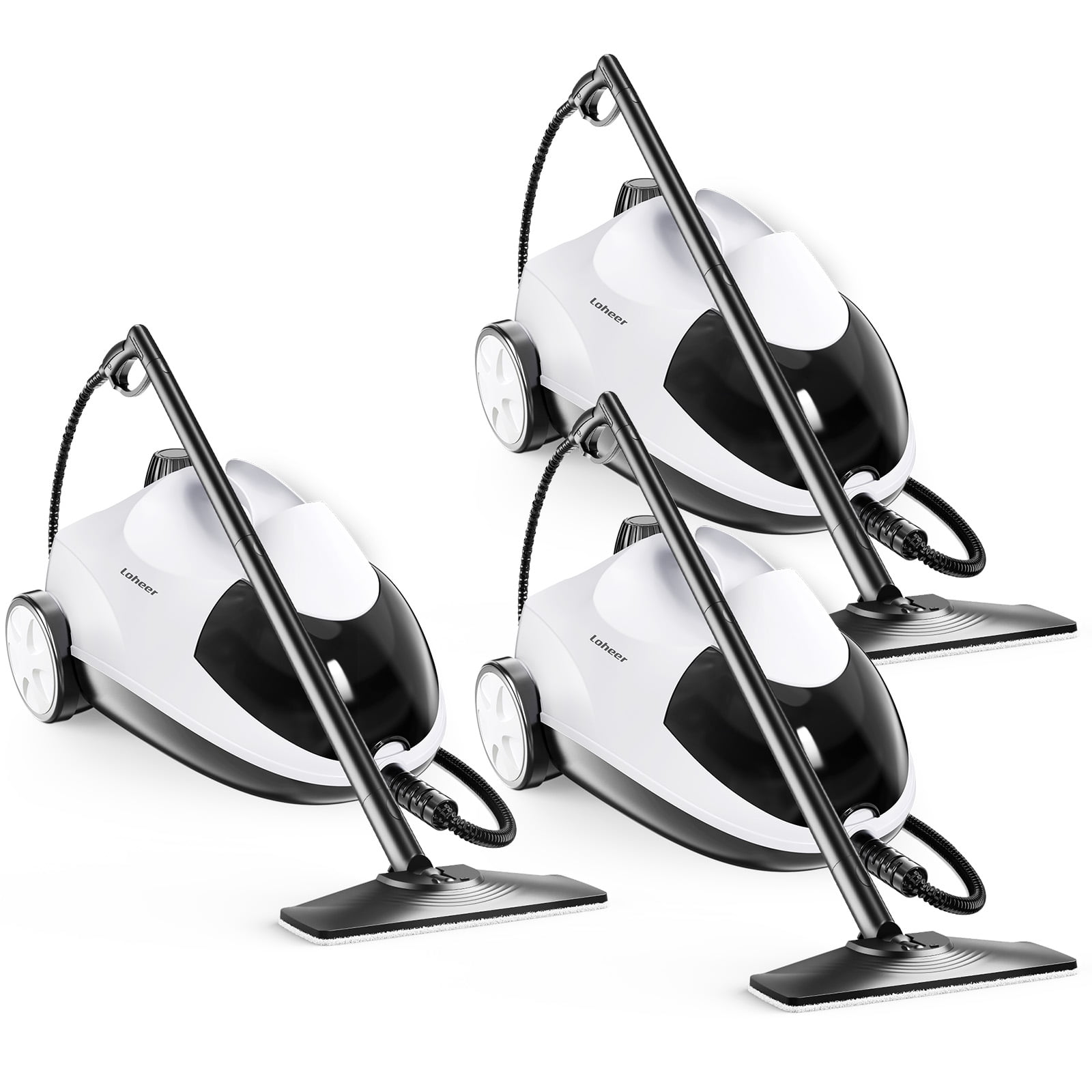 3PACK Steam Cleaner, 1500 watts Multipurpose Steamer for Cleaning with ...