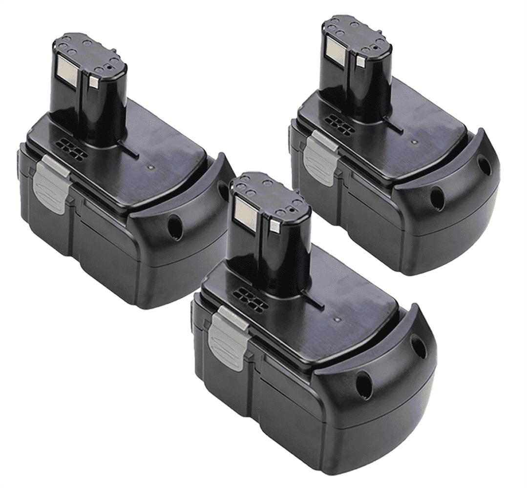 3PACKS 18V 7.0Ah Li-ion Black High Power Battery for Hitachi EBM1830 Power Tools Compatible with ...