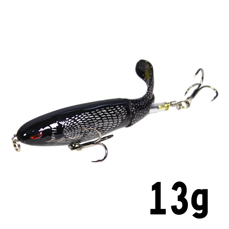3PC 13g 35g Swivel Lure Propeller Tractor Floating Tail Hard Water ...