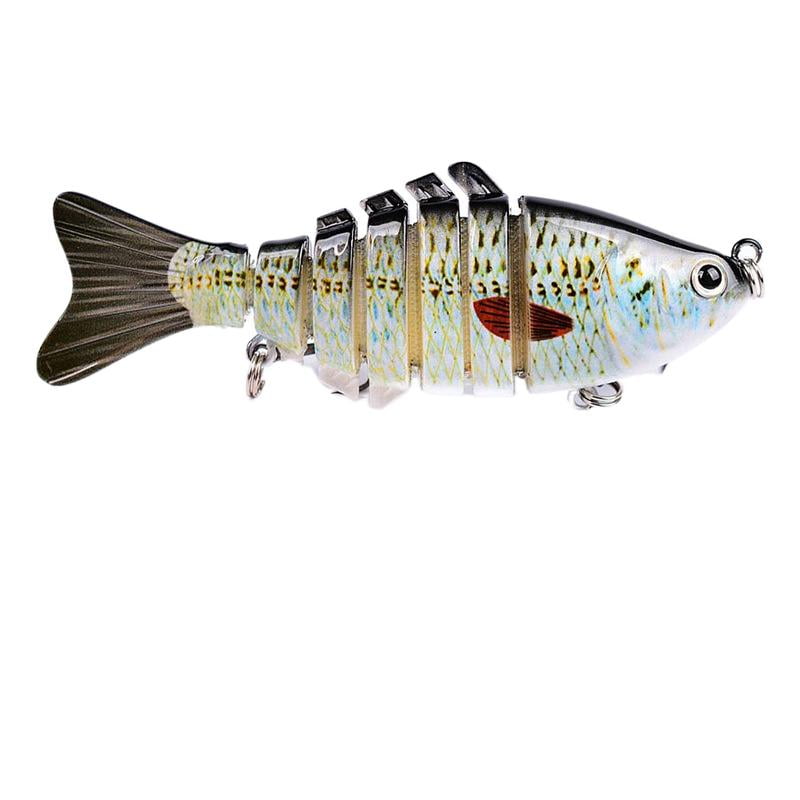 3PC 15.5g Multi-section Fish lures Resistant Plastic Bionic Bait 7-10cm ...