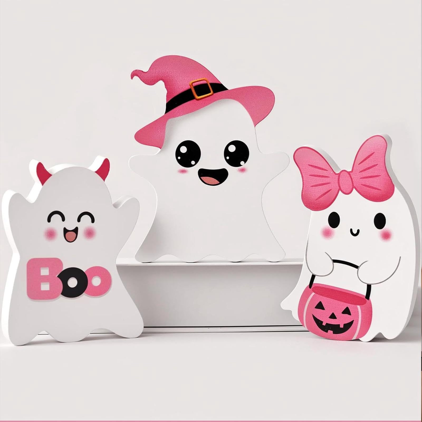 3PC 2026 3-Piece Halloween Desktop Decoration Set Cute Ghost Halloween ...