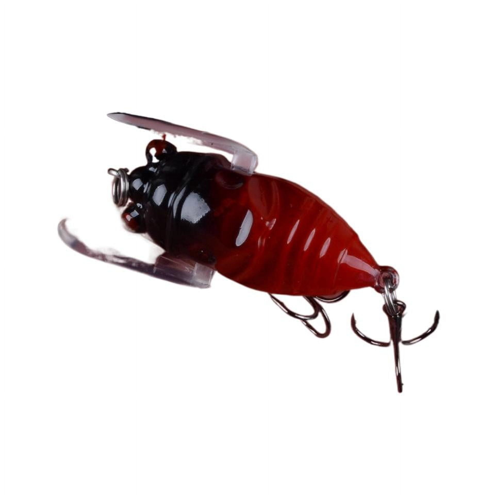 3PC 4cm 6g Floating Water Fishing Lures Simulate Cicada-Shaped Bait ...