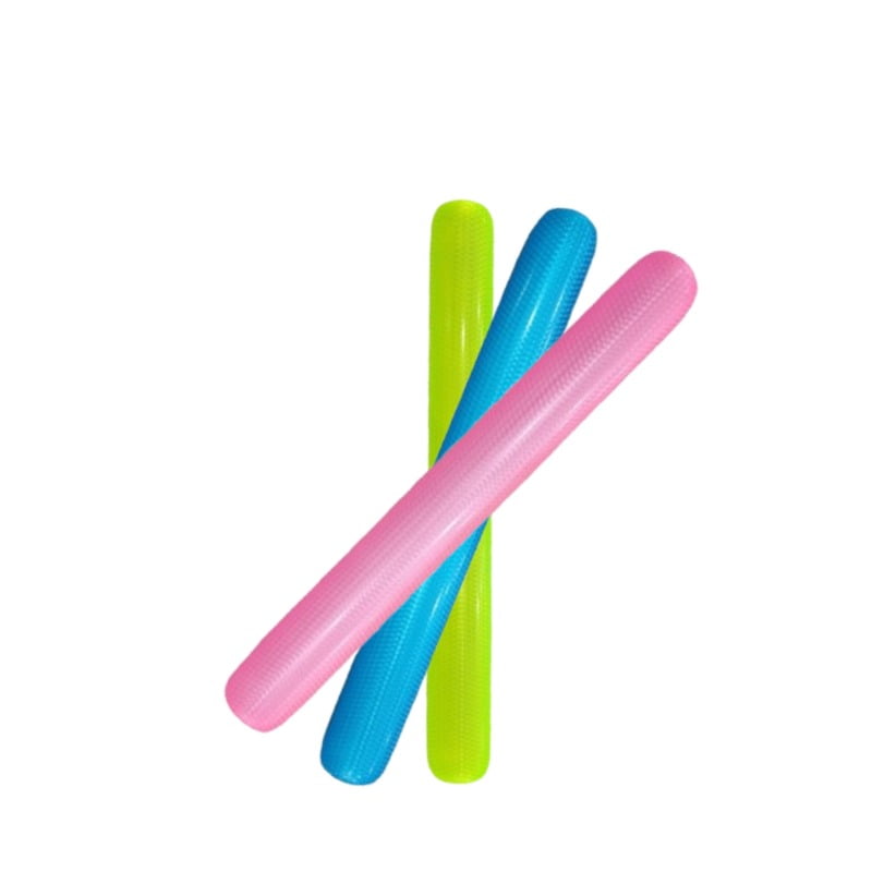3PC 65 Inch Pool Inflatable Sticks Colorful Inflatable Pool Noodles ...